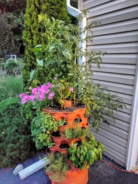 Vertical Container Garden Tower Garden Tower 2 Vertical Garden Planter